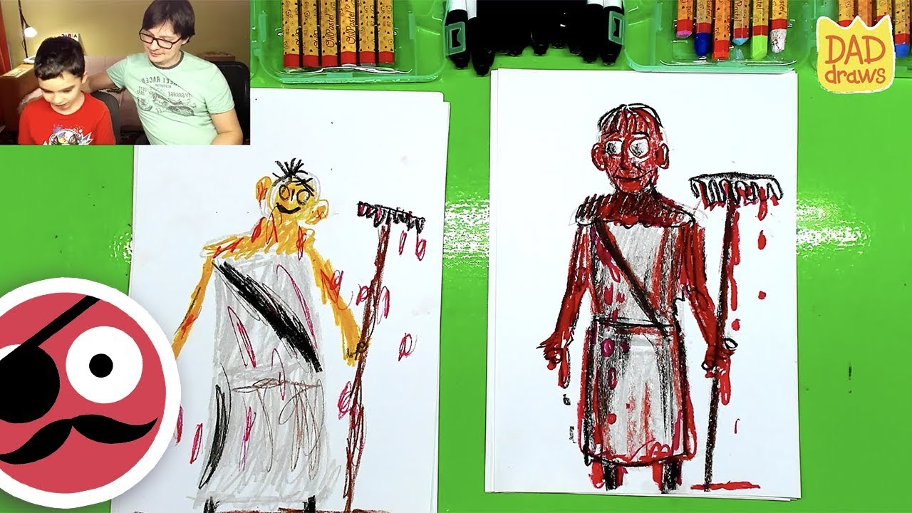 How to Draw Grandpa - YouTube