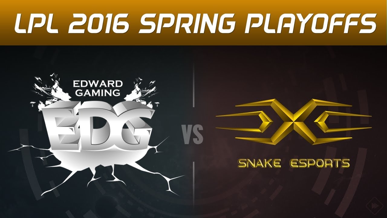 LOL EDG vs SS Game 1 Highlights LPL SPRING 2016 PLAYOFFS QUARTER #2 EDward Gaming vs Snake ...