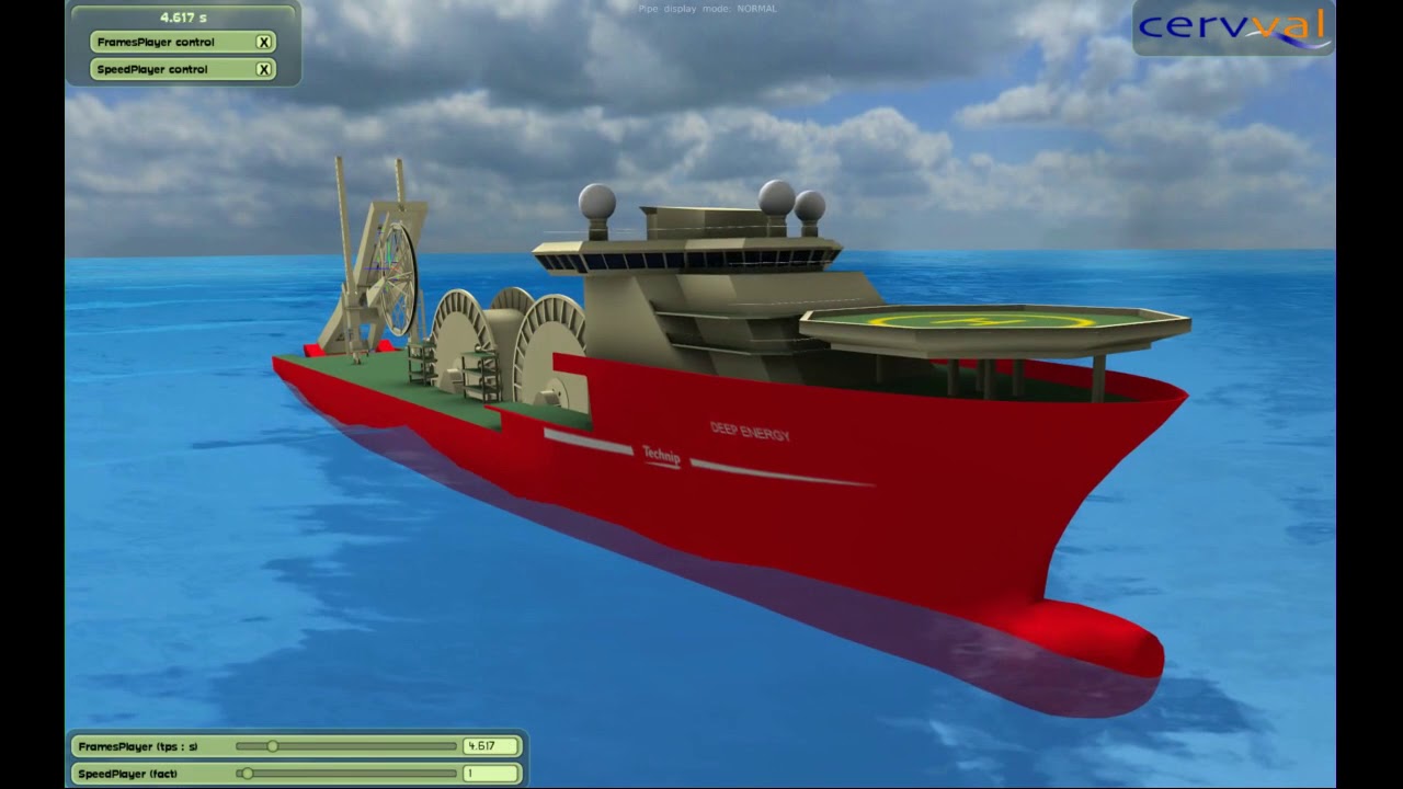 Simulations dynamiques du navire Deep Energy - YouTube