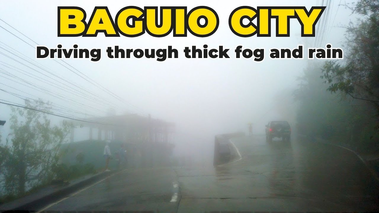 Rainy September Afternoon in Baguio City | Driving through the thick ...