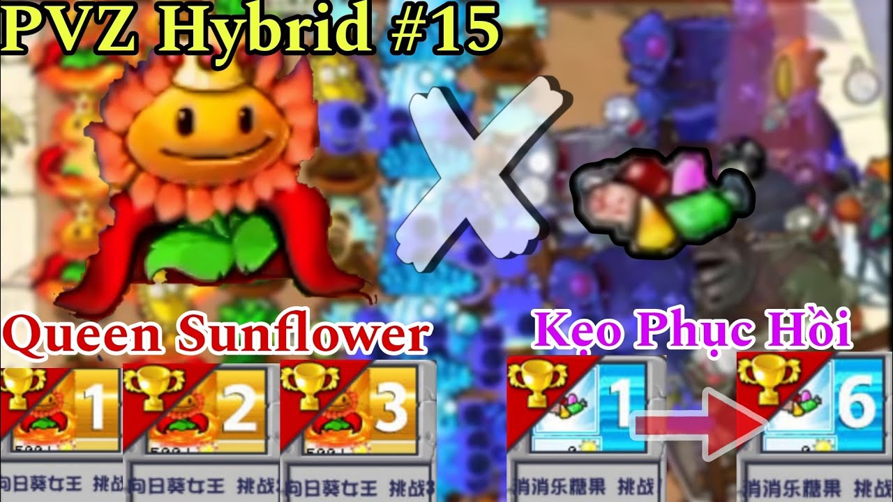 Plants vs Zombies Hybrid #15: Cùng Queen Sunflower phá đảo mini game ...