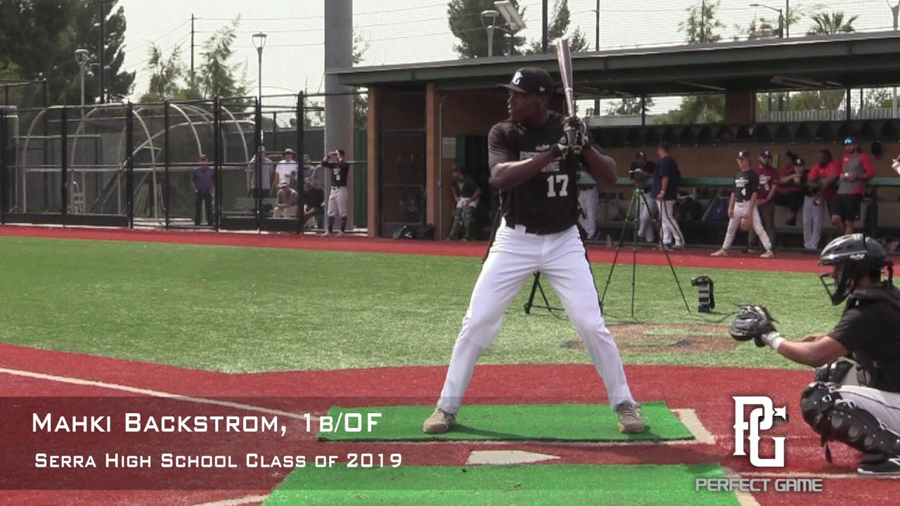 Mahki Backstrom Prospect Video, OF 1b, Serra High School Class of 2019 ...