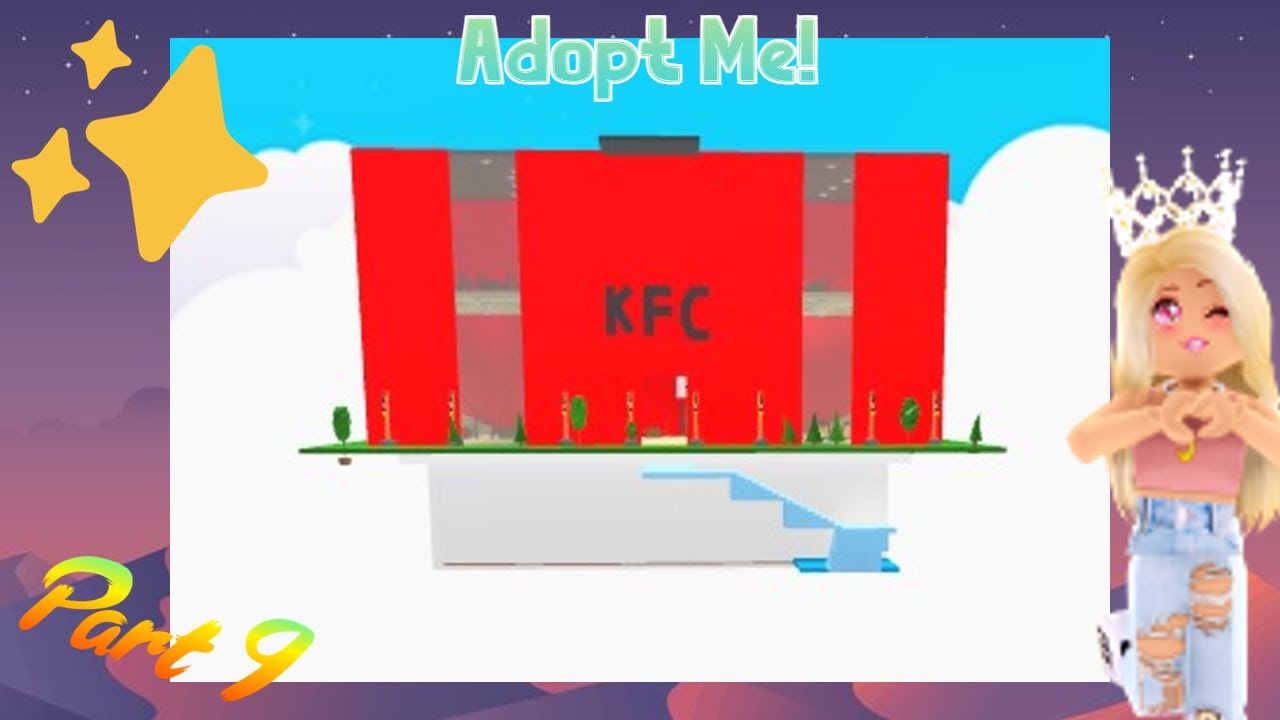 How to build part 9 of a KFC Restaurant in Adopt Me (Roblox) - YouTube
