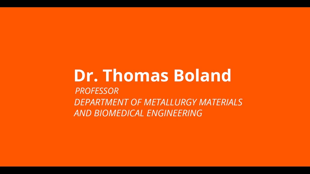 Dr. Thomas Boland - YouTube