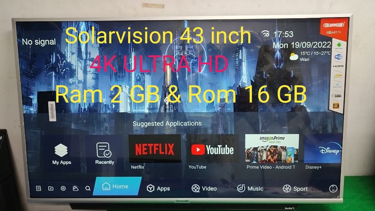 Solarvision 43 inch smart led tv 4k Ultra hd & voice control remote(@Helps Technology638 - YouTube