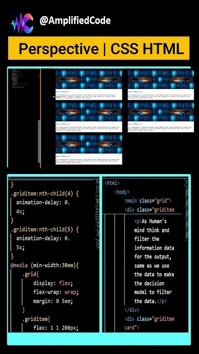 Perspective | CSS HTML - YouTube