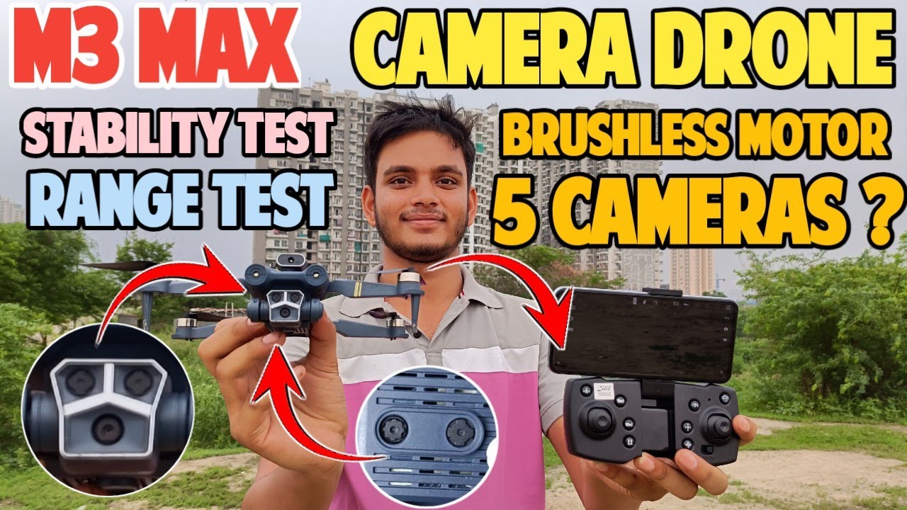 M3 Max Camera Drone Unboxing,Flying, Range, Camera Test & Review | M3 ...