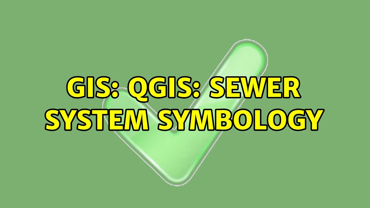 GIS: QGIS: sewer system symbology - YouTube