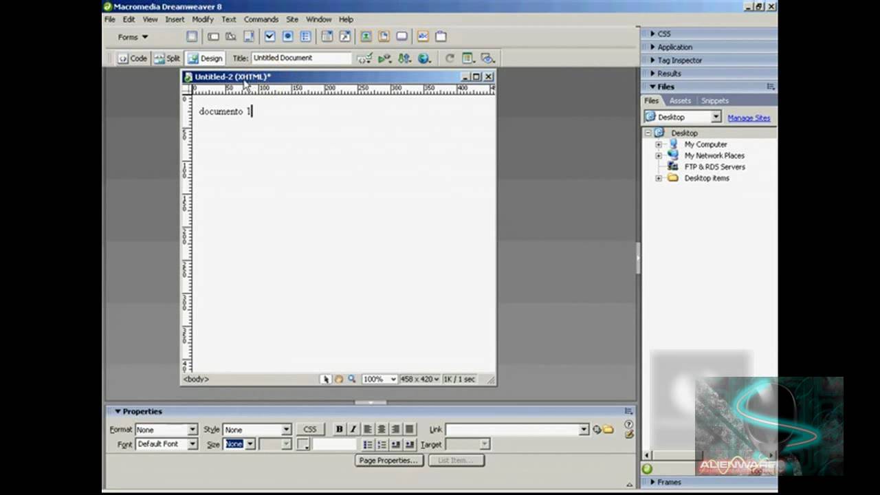Aula 02 Manipulando a Interface do Dreamweaver - Tutoriais de Tudo ...