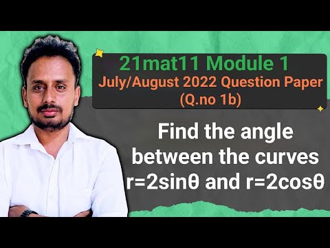 21mat11 Module 1 | July/August 2022 Question Paper Solution (Q.no 1b) - YouTube