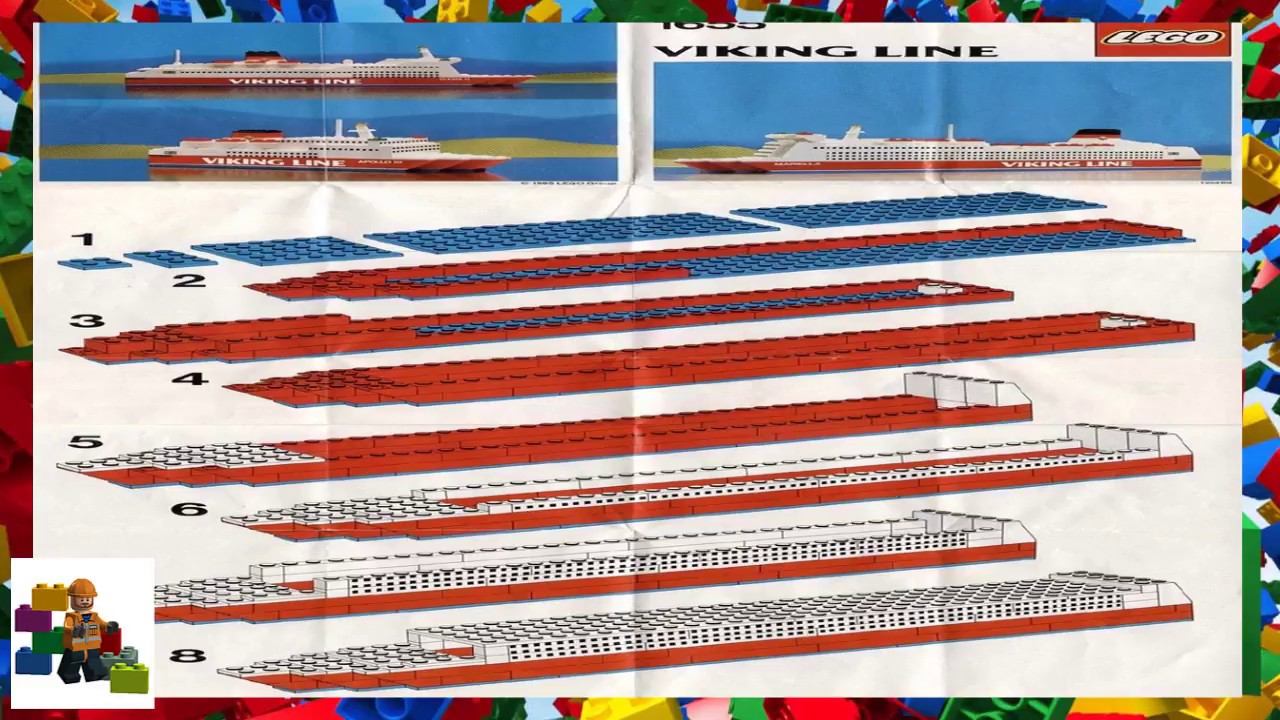 LEGO instructions - Promotional - 1655 - Viking Line Ferry - YouTube