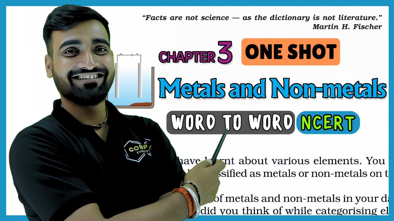 Metals and Non Metals One Shot || Chapter 3 Class 10th One Shot || Word ...