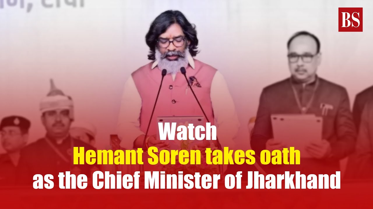 Watch: Hemant Soren takes oath as the Chief Minister of Jharkhand ...