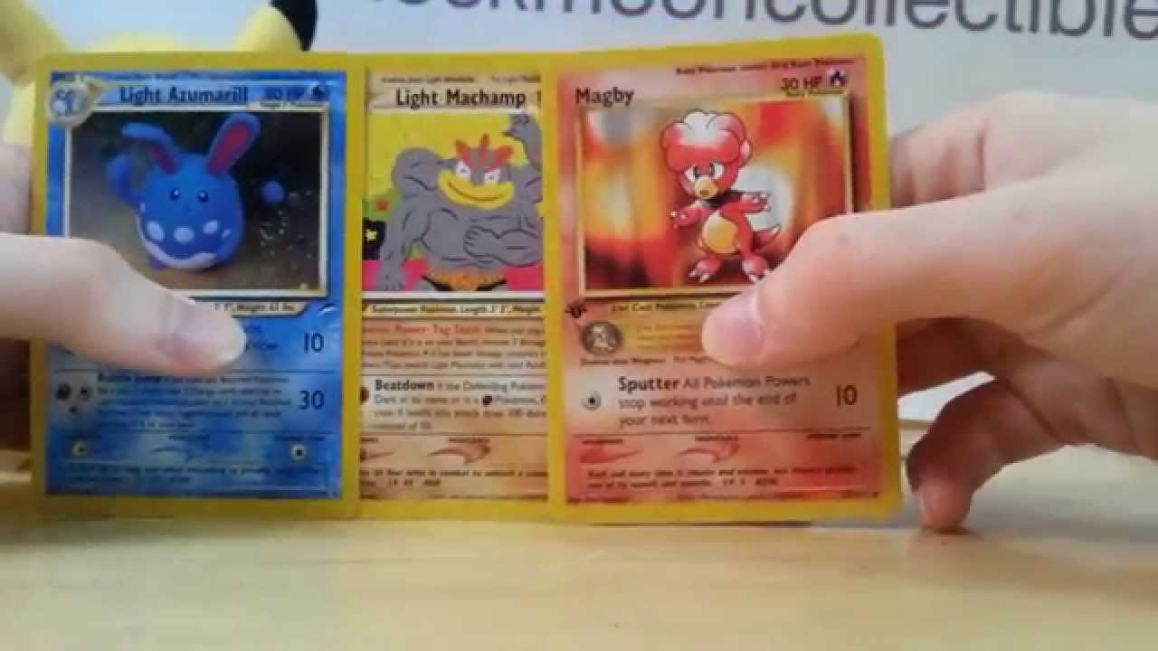 Pokémon Neo Destiny: Light Theme Deck and Neo Genesis Booster Pack ...