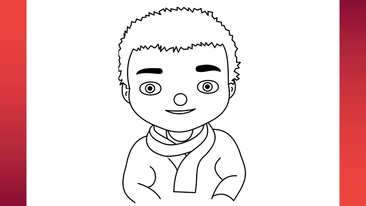 How to draw Jan drawing step by step - YouTube