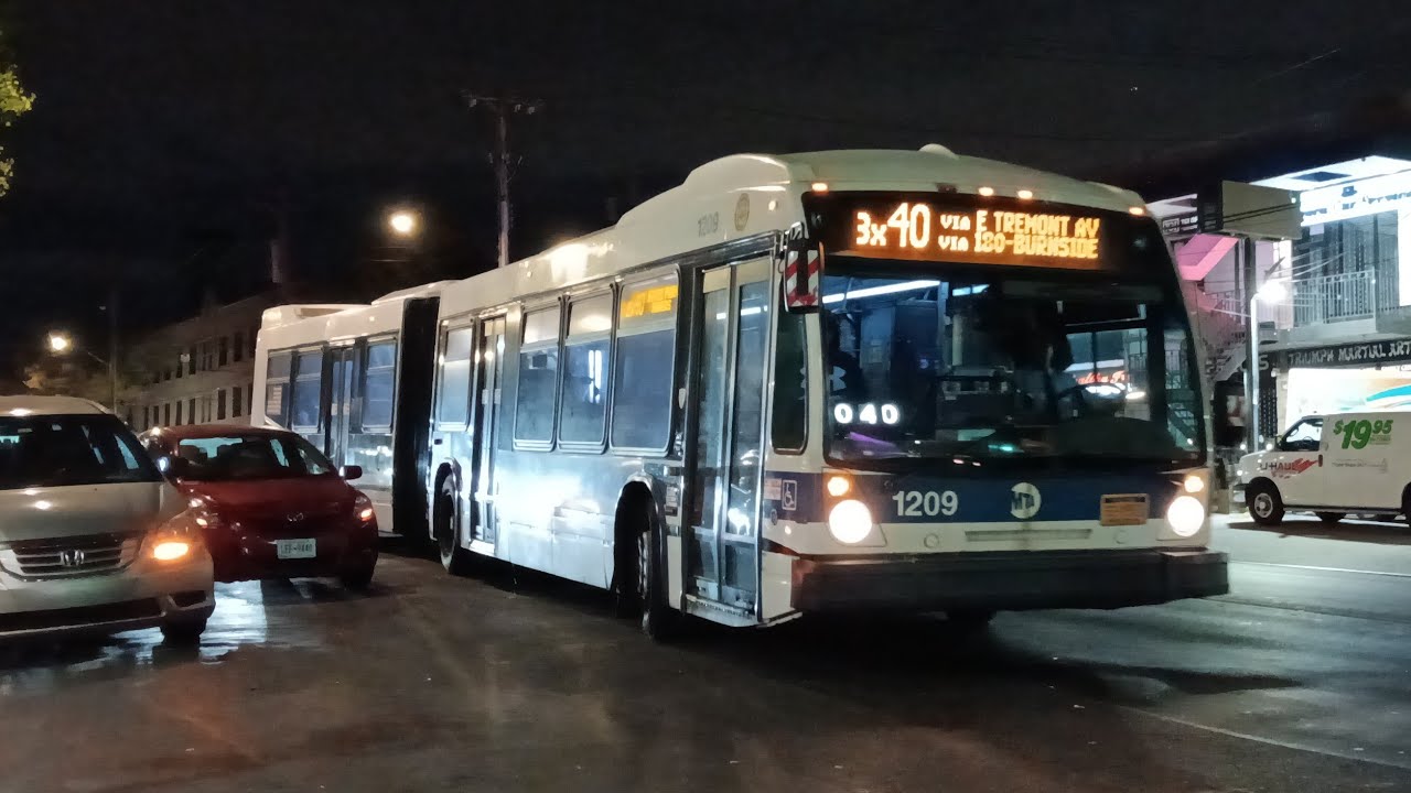 MTA Bx40 Bus On-board: 2010 Novabus LFS Articulated 1209 - YouTube