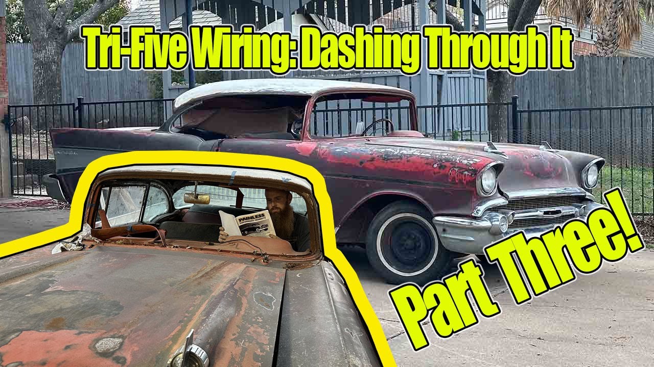 Wiring A Tri-Five Part Three: Dash and Interior Wiring - YouTube