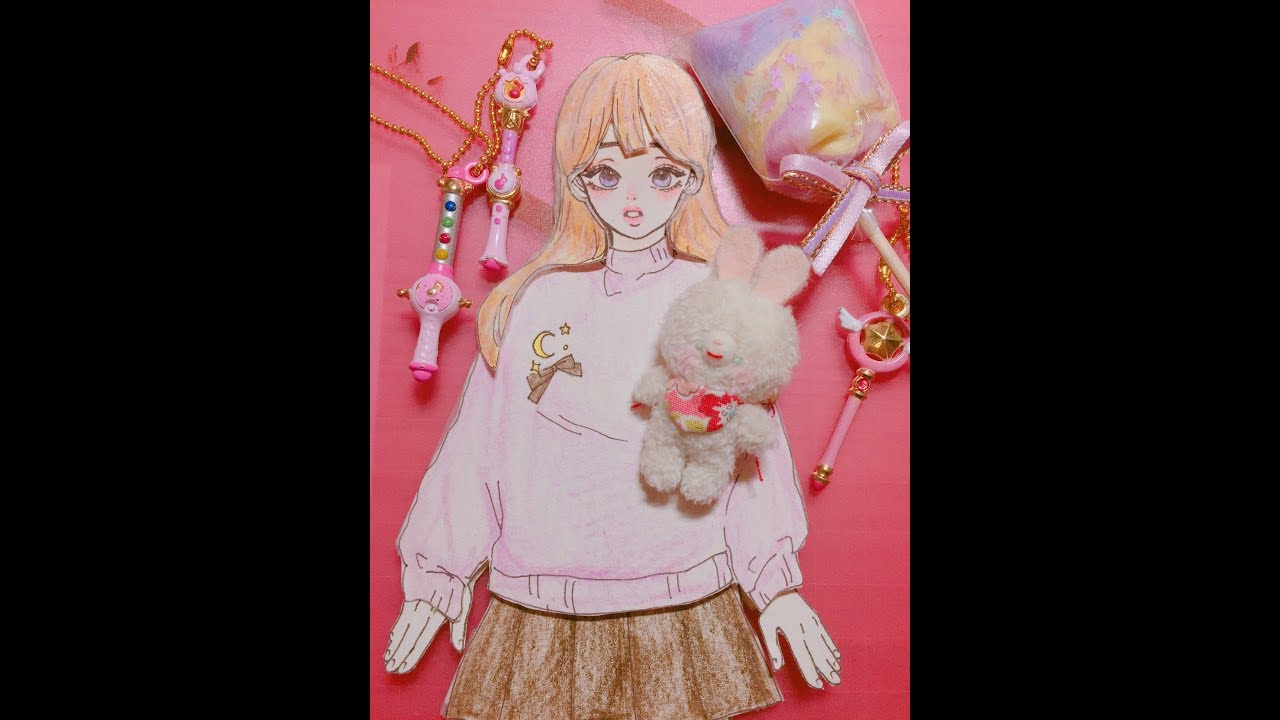 종이구관 만들어보자 paper BJD 스피드페인팅 - YouTube