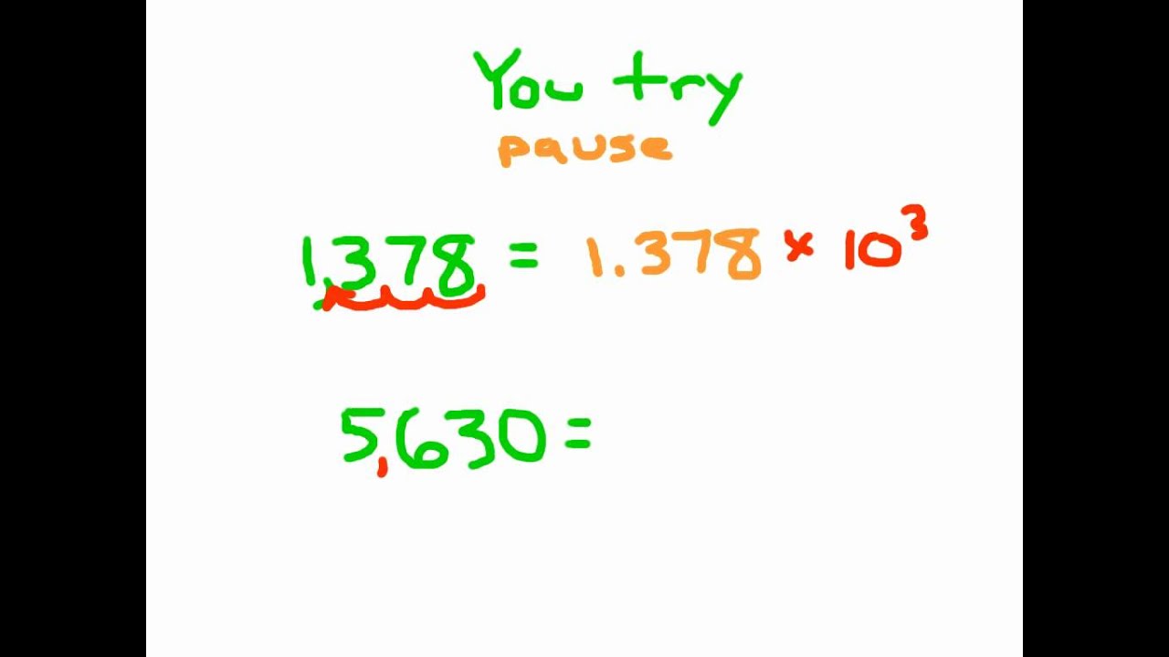 Introduction to Scientific Notation - YouTube