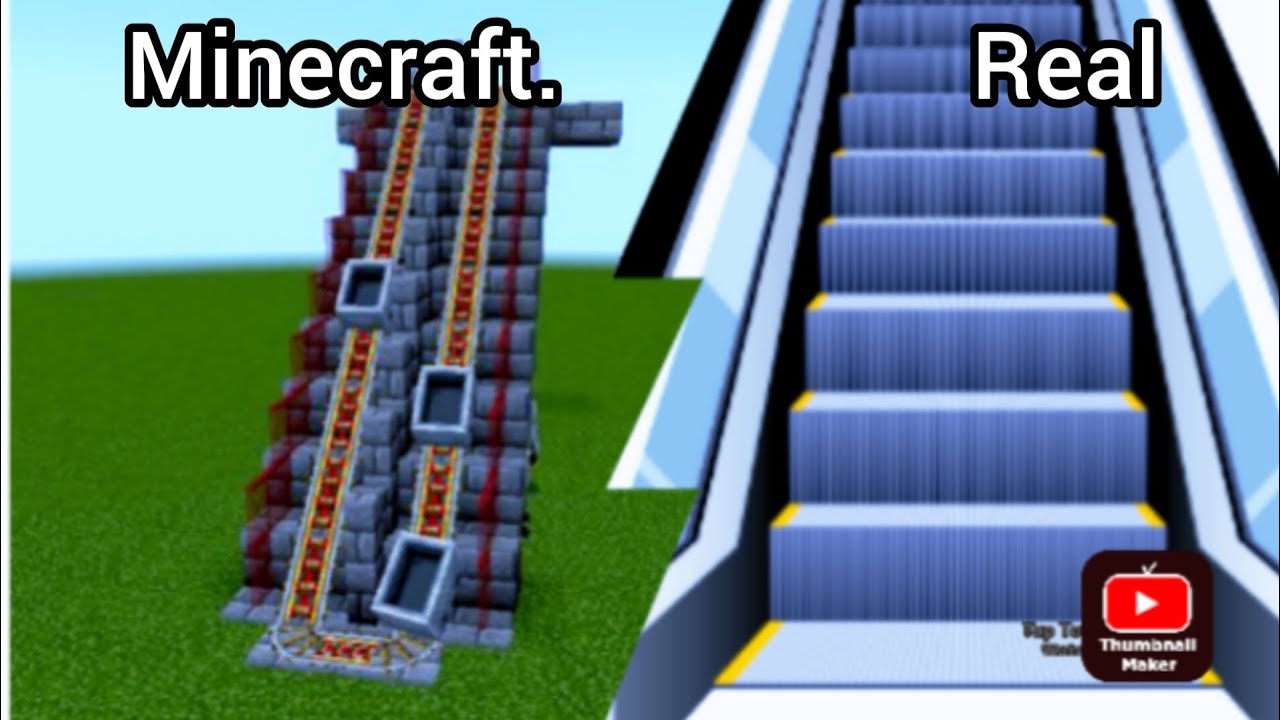 Minecraft escalator (no mods) Minecraft 1.20 - YouTube