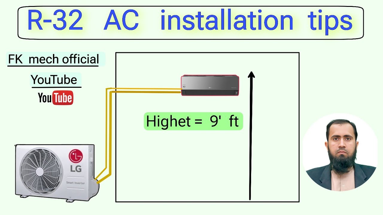 R-32 AC installation tips - YouTube