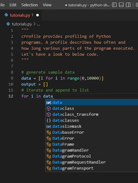 Python For Beginners How To Use Cprofile Shorts Python Pythonforbeginners Youtube