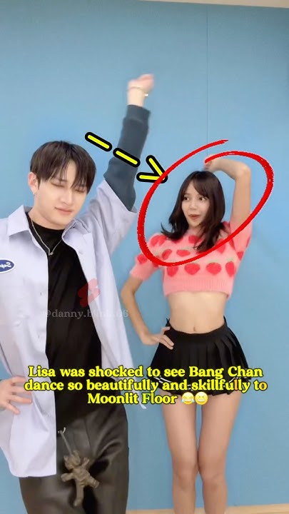 Lisa was shocked when she saw #bangchan dancing so gracefully to Moonlit Floor #lisa #blackpink ...