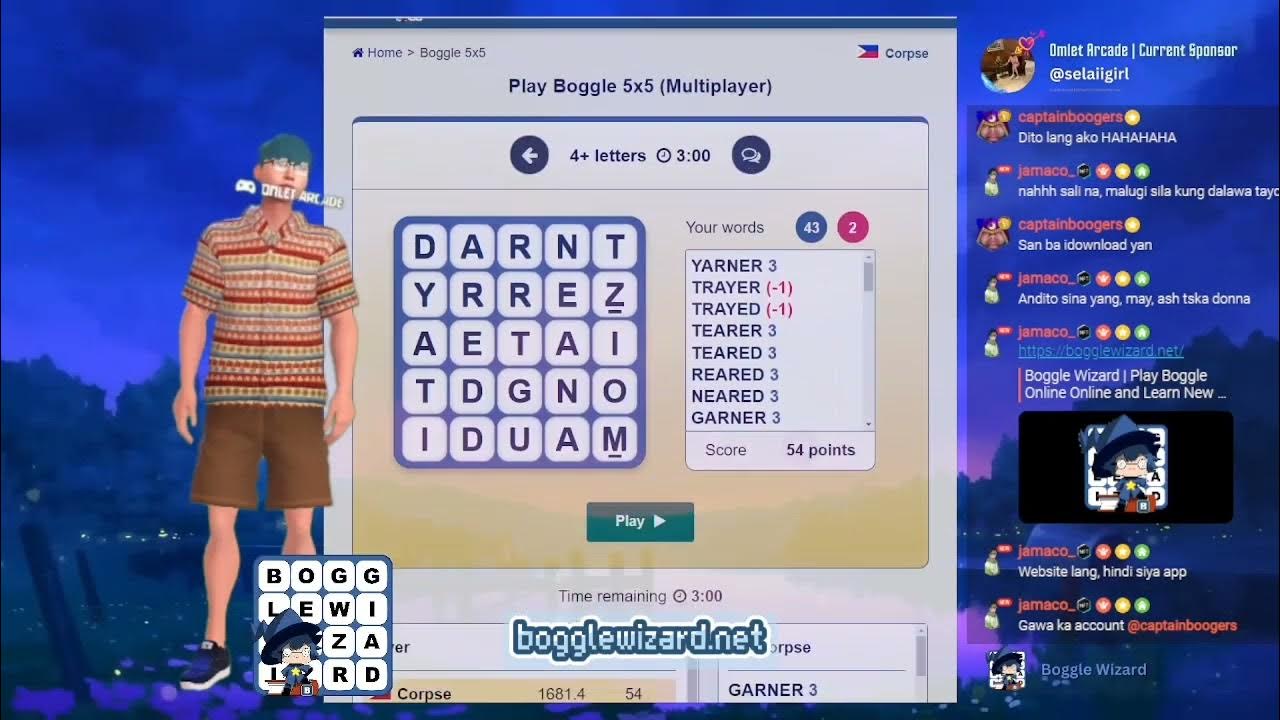 Play Boggle Online w/ Boggle Wizard | Test your vocabulary & spelling ...