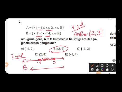 MEB  ORTAK SINAVA HAZIRLIK 1.Dereceden Eşitsizlikler Aralık kavrami