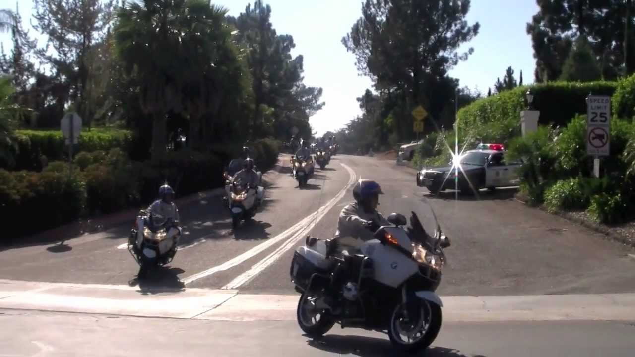 USA Born President Barack Obama Motorcade in La Jolla, San Diego ...