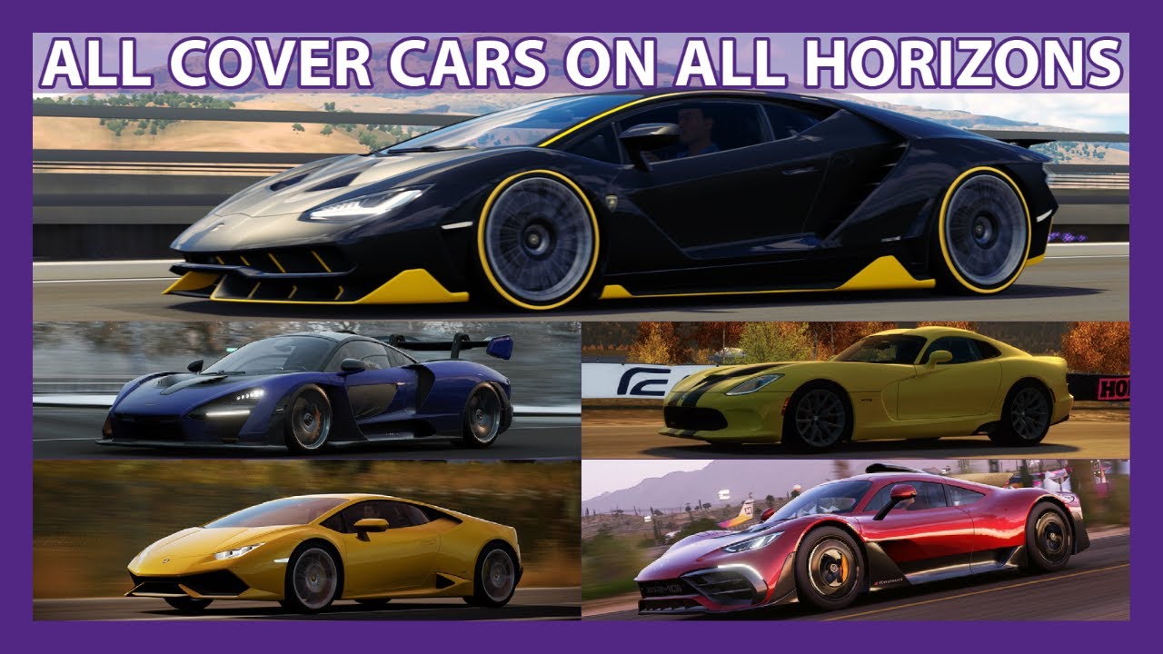 Driving All 5 Cover Cars on All 5 Forza Horizon Games - YouTube