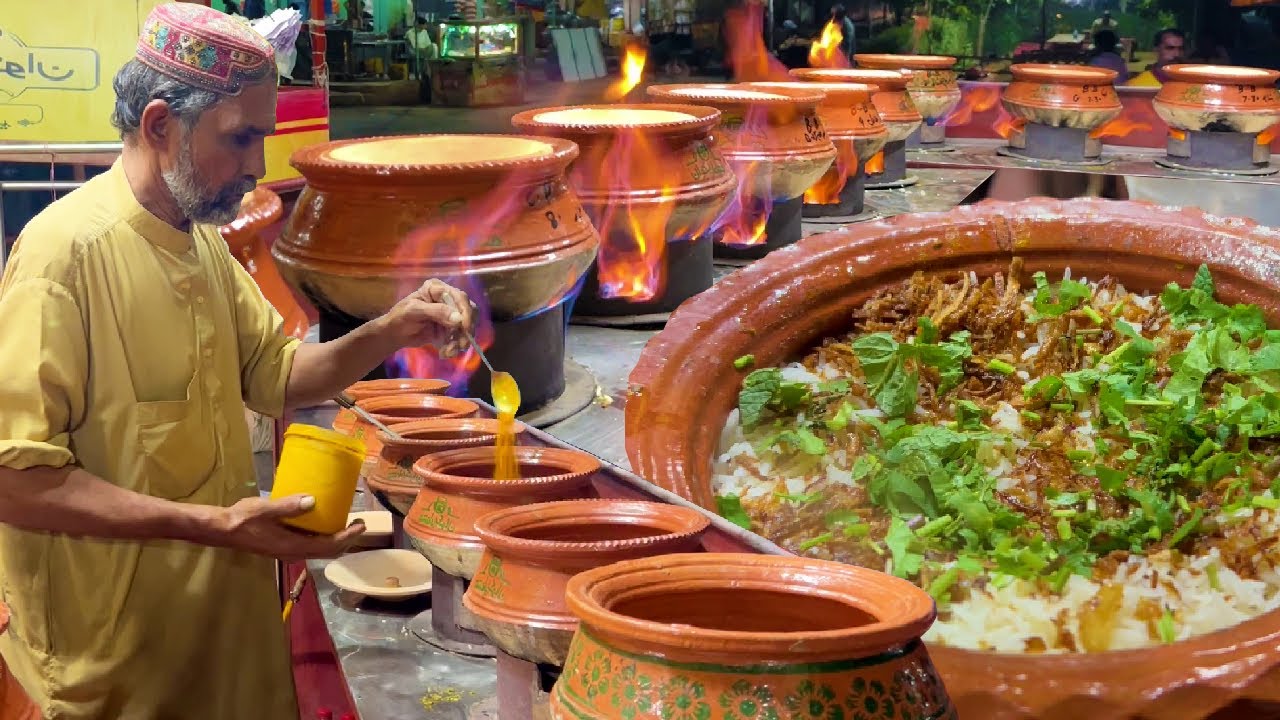 Never Seen Before TRADITIONAL POT BIRYANI MAKING - Chicken Matka ...