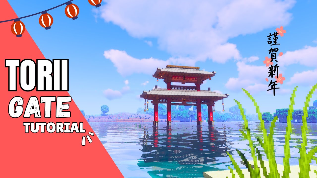 Minecraft Build Tutorial: Japanese Torii Gate ⛩️ - YouTube