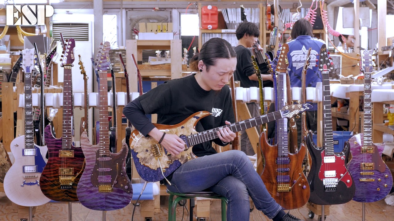 ESP Guitars: 2018 ESP Exhibition Limited EX18-39 HORIZON-CTM-FT FL [4K ...