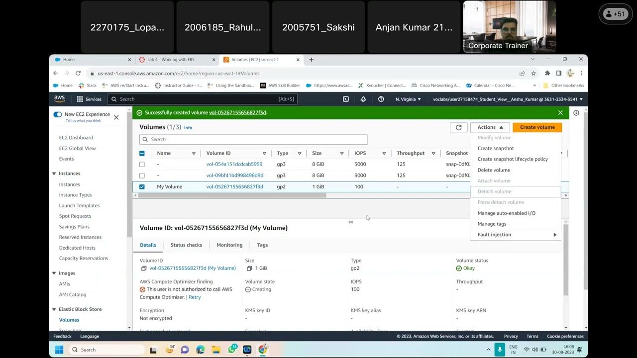Lab 4 - Working with EBS - YouTube