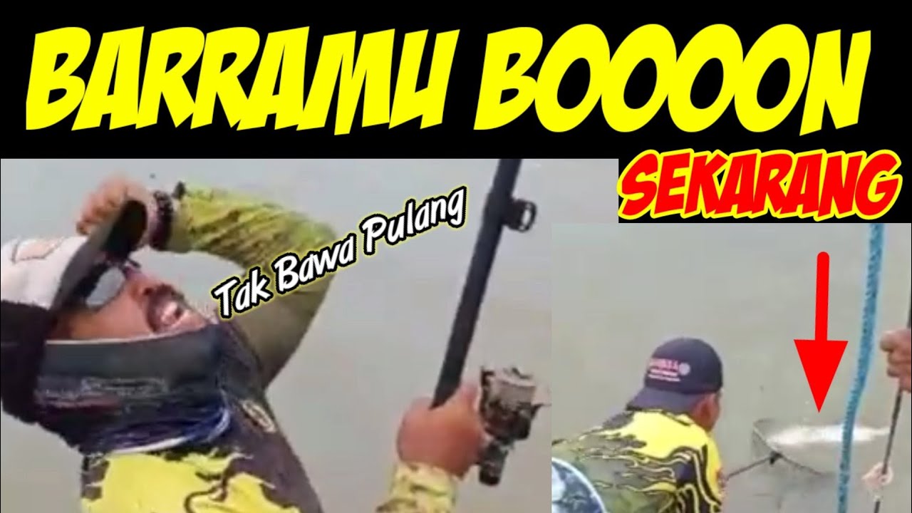 MENEGANGKAN!! Bikin Panik Penarikan Kakap Putih Besar | Spot Bargol ...