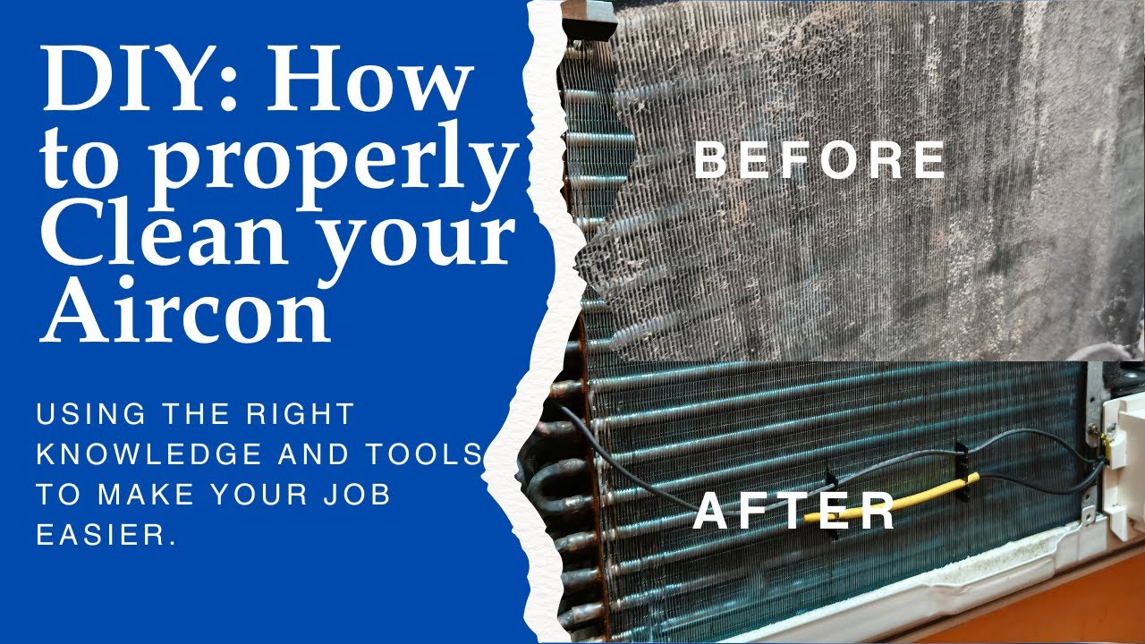 How to properly Clean your Air Conditioner at home | DIY Aircon ...