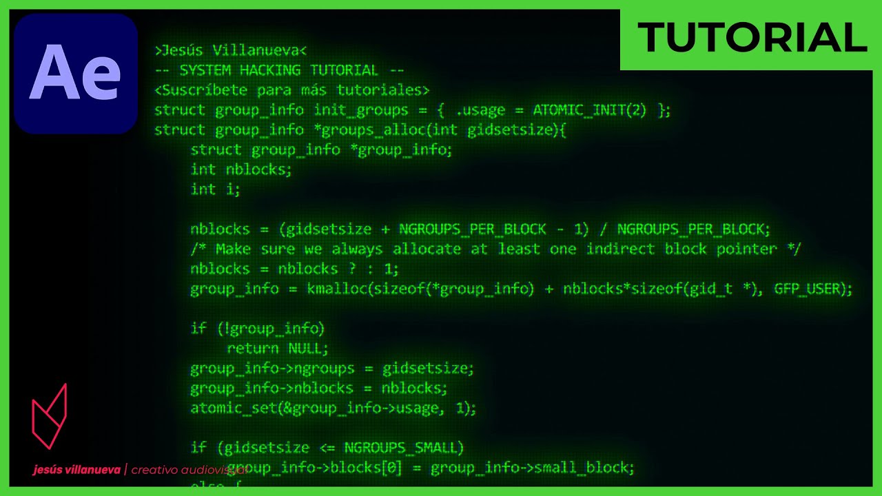 ¡Efecto de MONITOR HACKER! 💻 || Tutorial - After Effects - YouTube