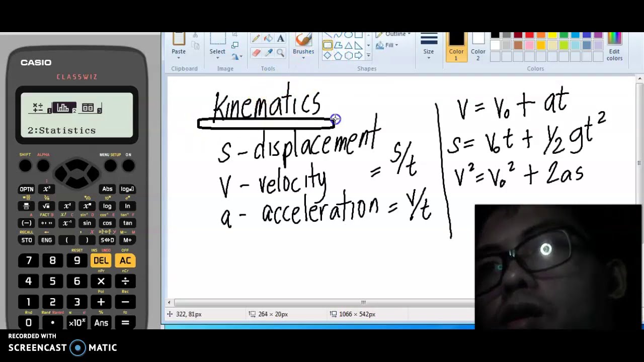 Paano gamitin ang Statistic Mode ng Calculator sa Kinematics - YouTube