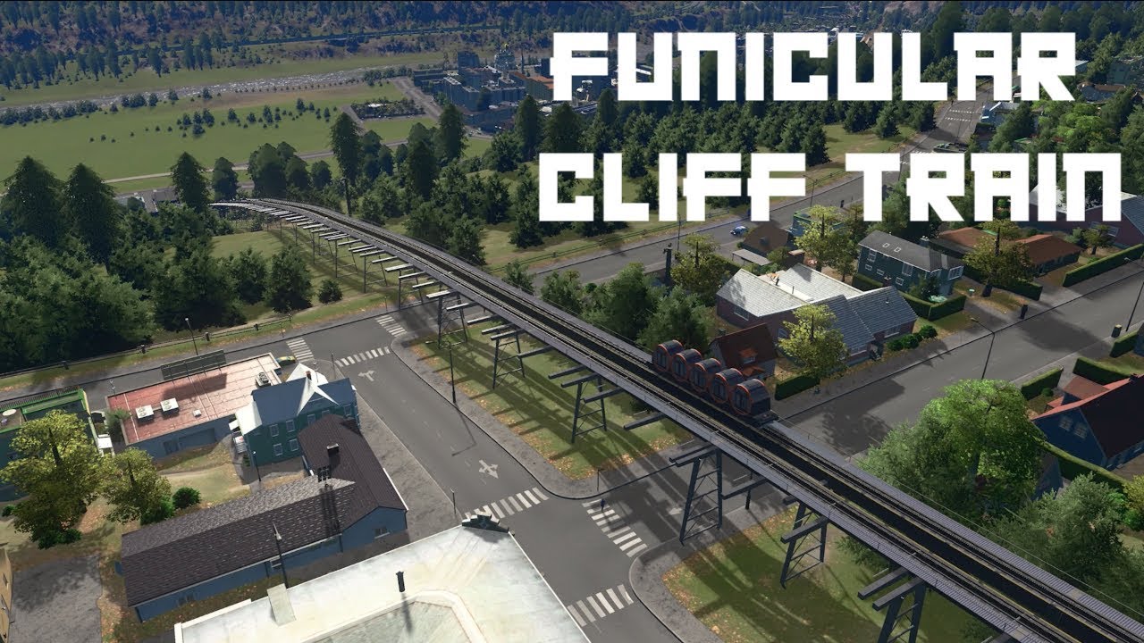BUILDING A FUNICULAR TRAIN NETWORK| Cities Skylines | EP 5 - YouTube