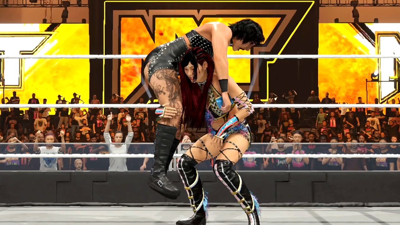 Iyo Sky Vs Rhea Ripley - WWE 2K24 Championship Match! Gameplay ...