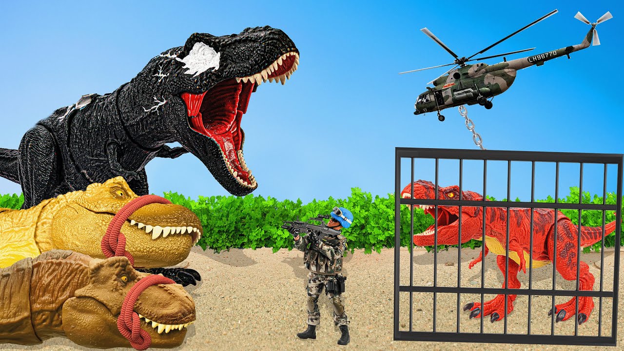 2 Black Dinosaurs Face Off Against Giant Evil Spinosaurus | Jurassic ...