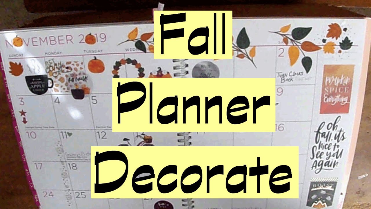 November Plan with Me Great for Beginners - YouTube