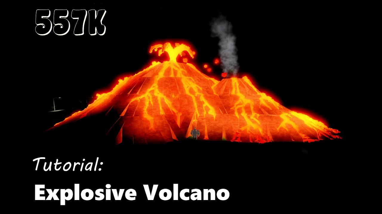 BLOXBURG VOLCANO! 557k Totorial - YouTube