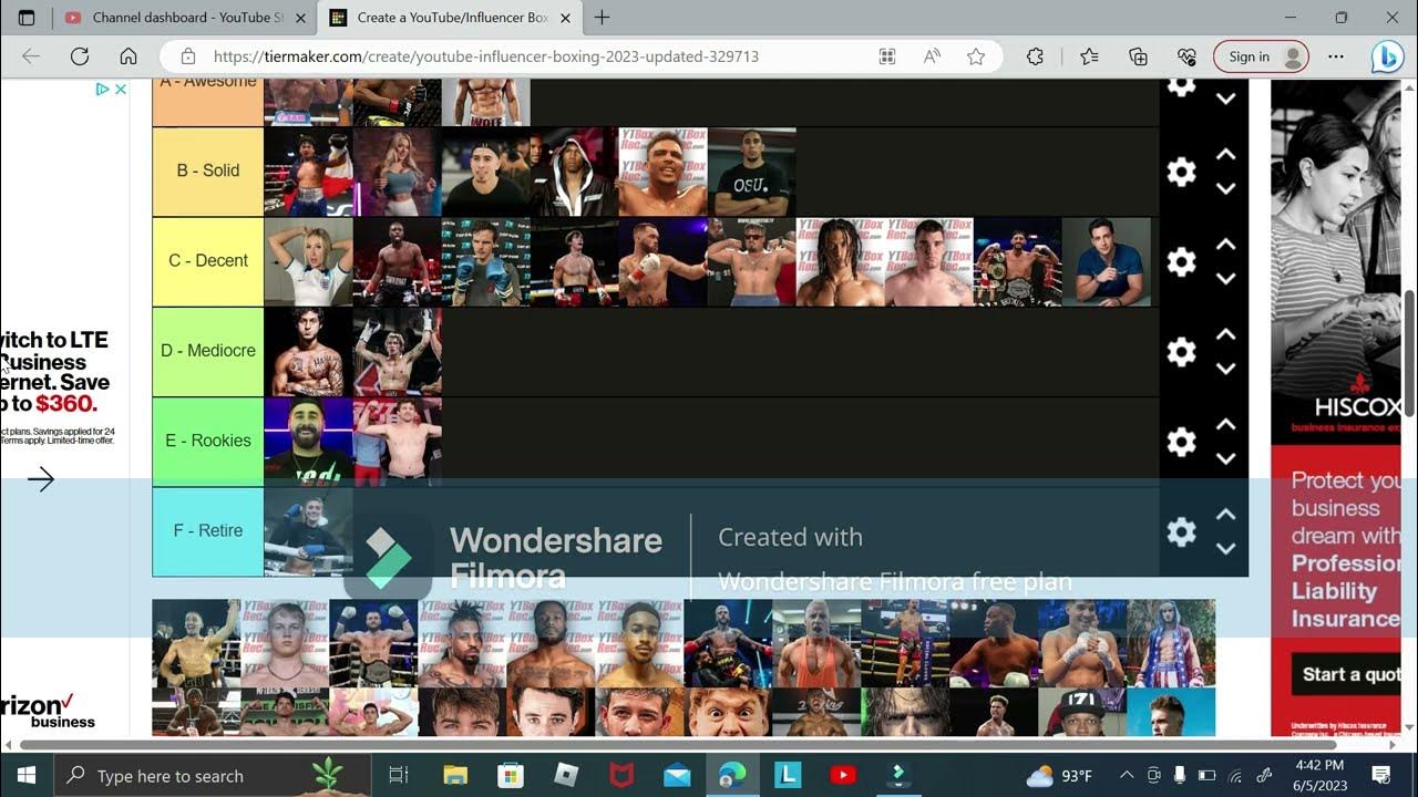Rating YouTube Boxers CARDIO Tier List YouTube rating-youtube-boxers-cardio-tier-list-youtube