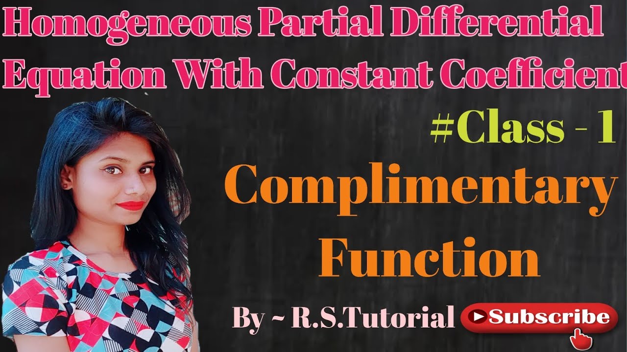 Homogeneous Partial Differential Equation With Constant Coefficient Complementary Function homogeneous-partial-differential-equation-with-constant-coefficient-complementary-function