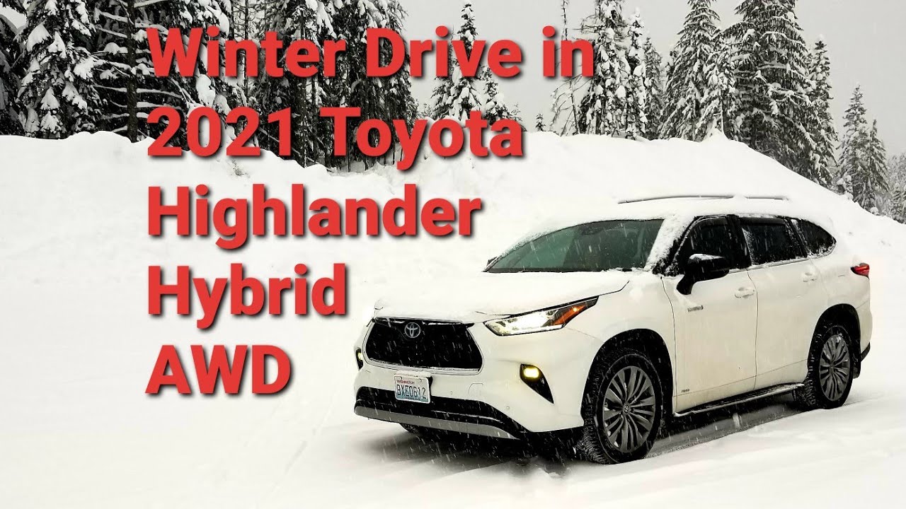 Winter Drive in 2021 Toyota Highlander (Testing FitcamX dashcam and ...