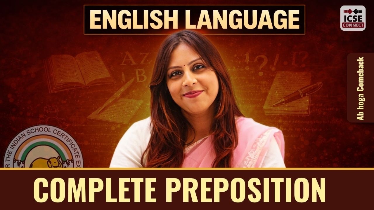 ICSE Class 10 English Preposition Practice 🔥 Grammar Full Revision ...