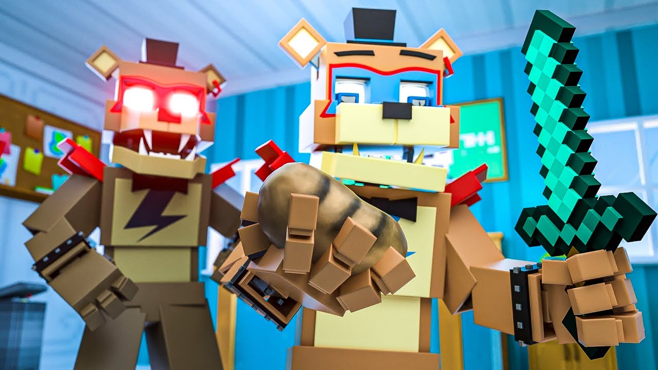 Minecraft Freddy Halloween: Derp Freddy vs...Werewolf Freddy ...