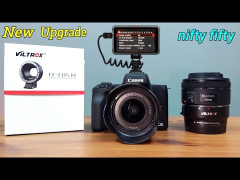 Canon M50 Mark 2 With EF 50mm Lens Using Viltrox EF-EOS M Adapter - YouTube
